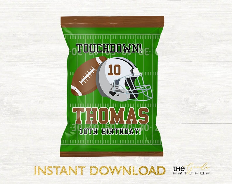 Soccer Chip Bag, Football Chip Bag, Football Chip Bag Wrapper, Football ...