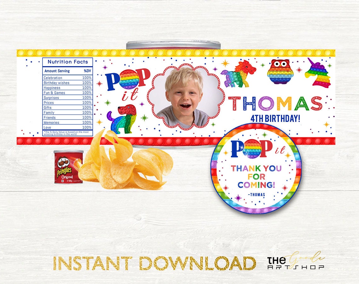 Pop It Birthday Bundle Pop It Party Bundle Pop It Bundle | Etsy