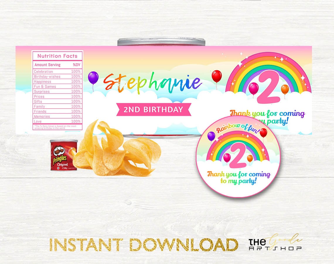 Rainbow Birthday Bundle Rainbow Party Bundle Rainbow Bundle - Etsy