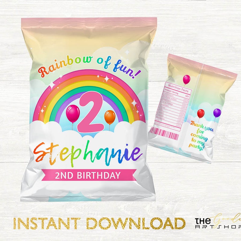 Rainbow Favor Bags - Etsy