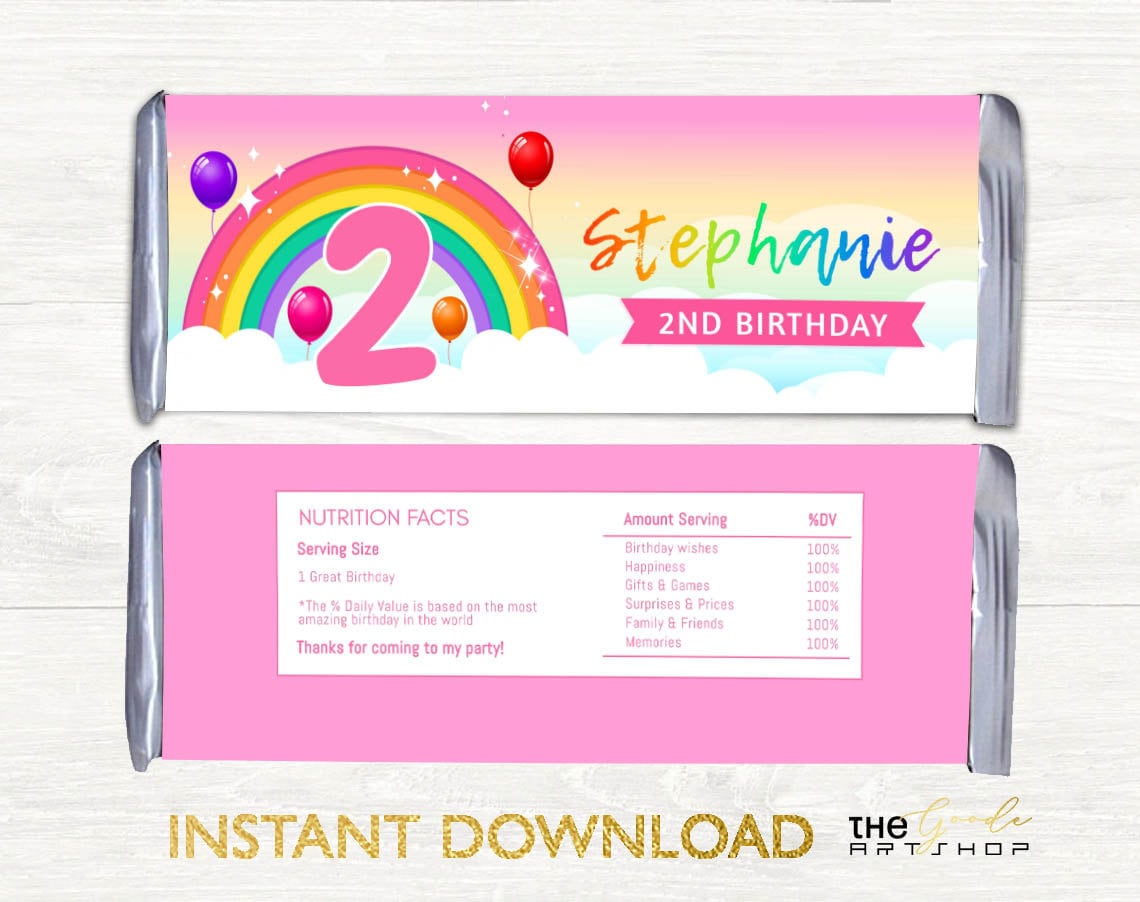 Rainbow Birthday Bundle Rainbow Party Bundle Rainbow Bundle | Etsy