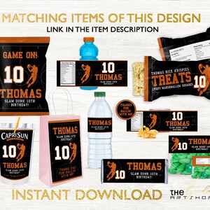 Basketball Gift Bag, Slam-dunk Gift Bag, Basketball Treat Bag ...