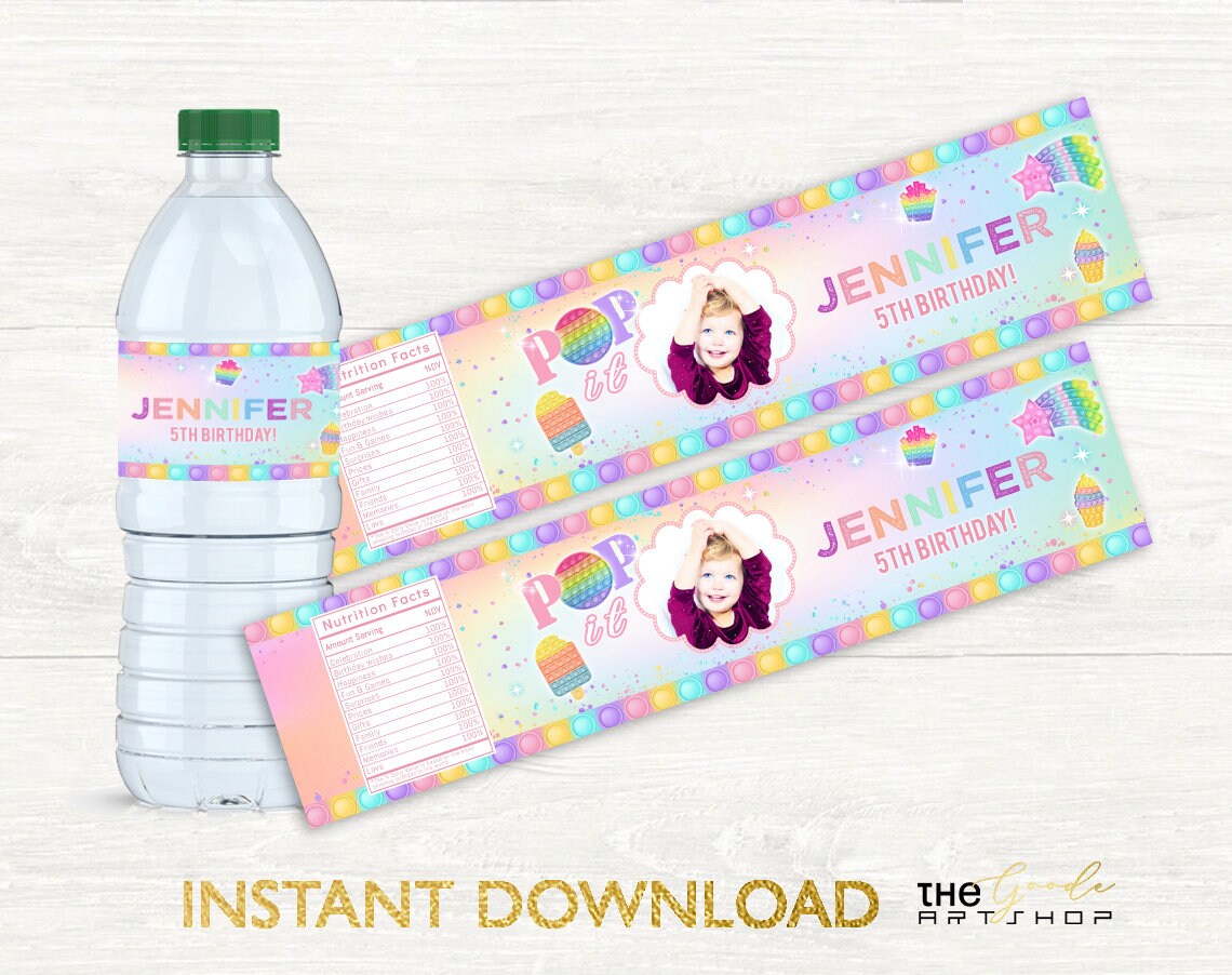 Pop It Birthday Bundle Pop It Party Bundle Pop It Bundle - Etsy