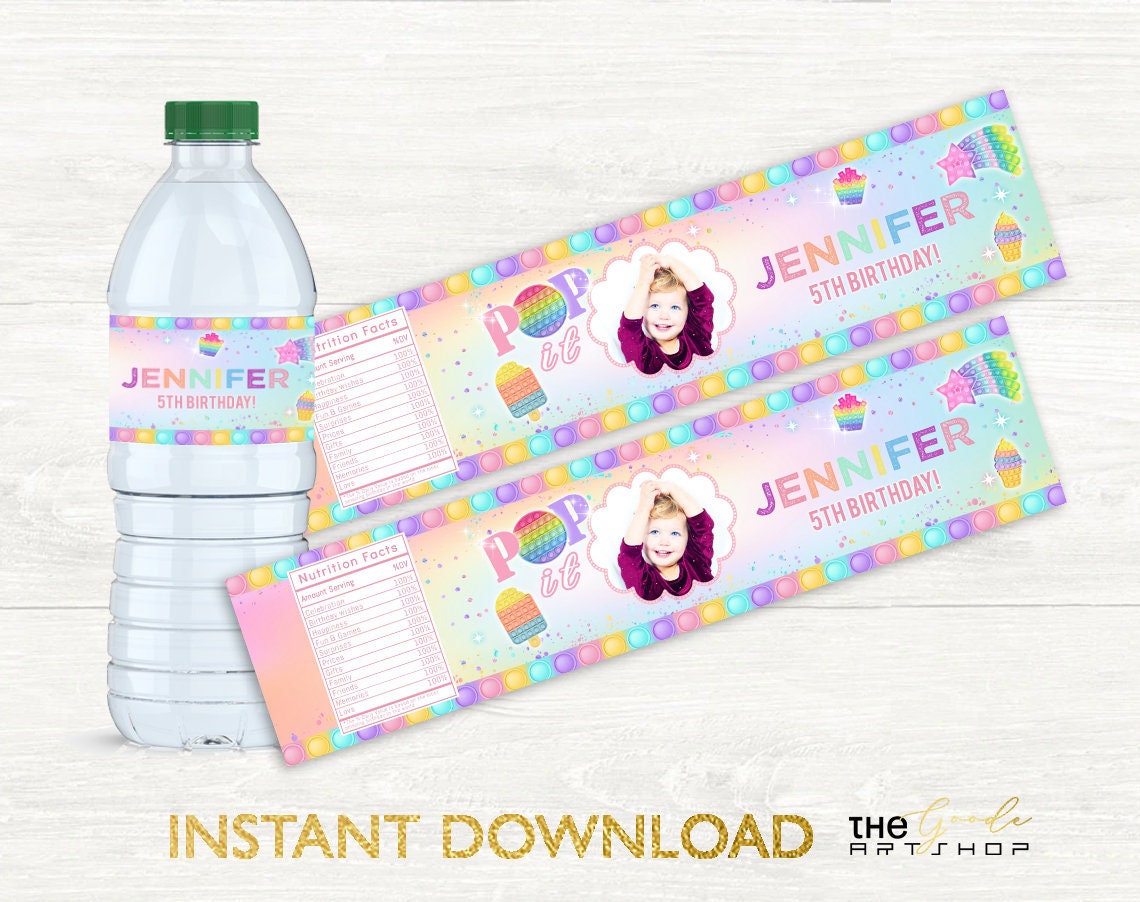 Pop It Birthday Bundle Pop It Party Bundle Pop It Bundle - Etsy