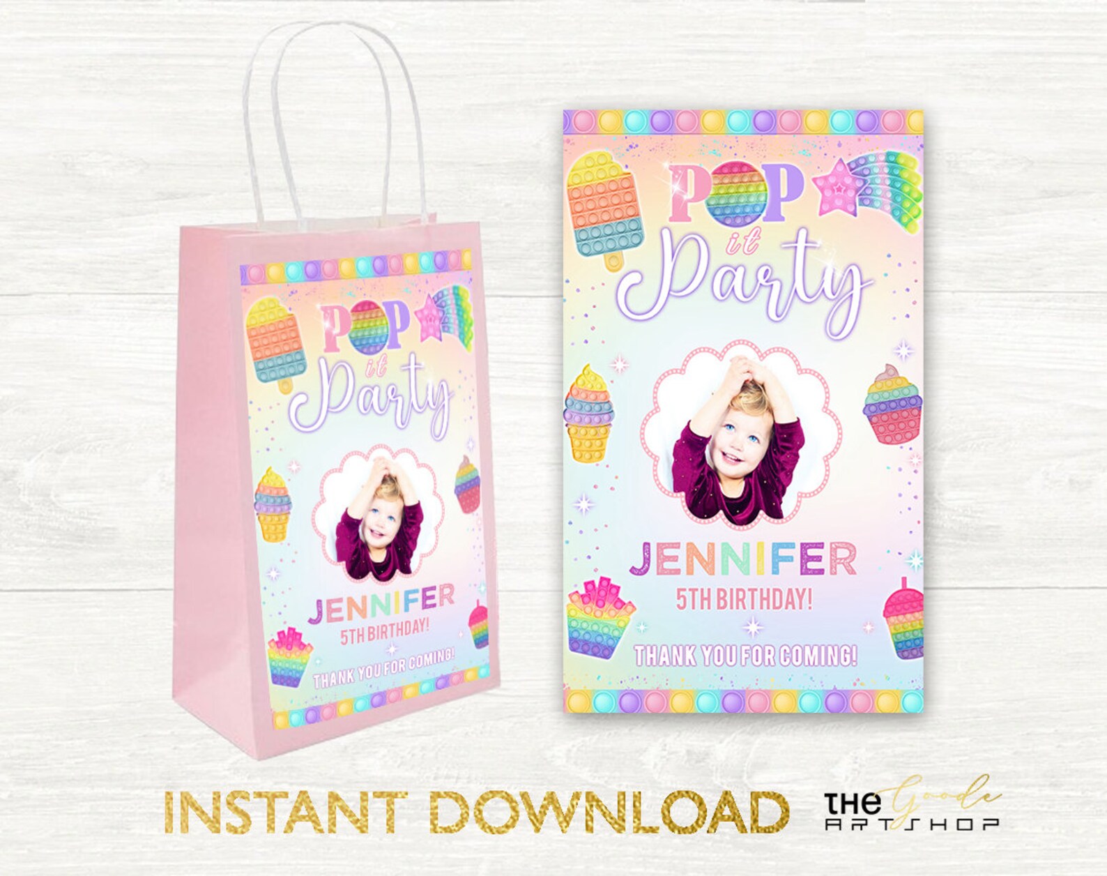 Pop It Birthday Bundle Pop It Party Bundle Pop It Bundle - Etsy