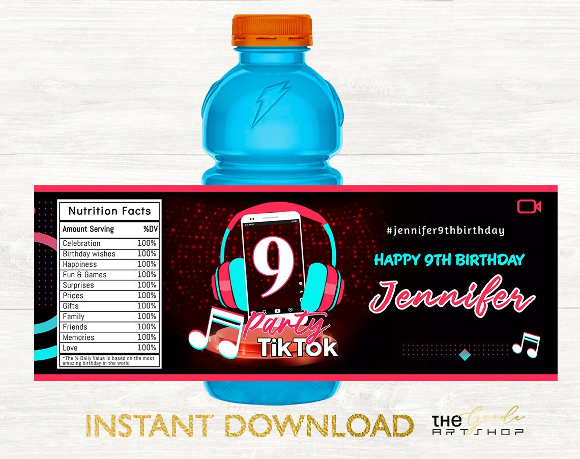 Musical Inspired Gatorade Bottle Label Musical Party Gatorade - Etsy