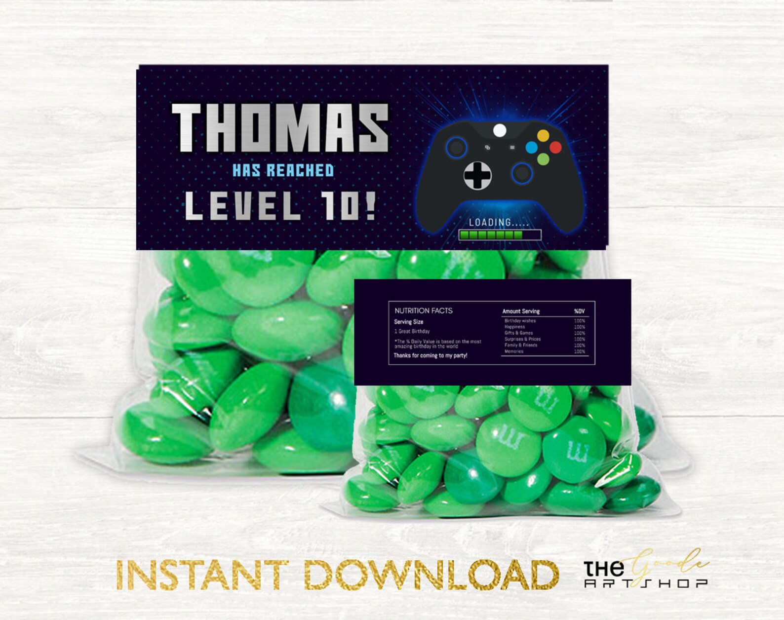 Video Game Birthday Bundle Video Game Party Bundle Editable - Etsy