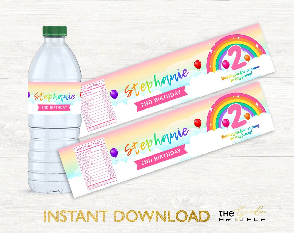 Rainbow Birthday Bundle Rainbow Party Bundle Rainbow Bundle - Etsy