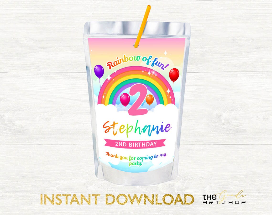 Rainbow Birthday Bundle, Rainbow Party Bundle, Rainbow Bundle, Rainbow ...