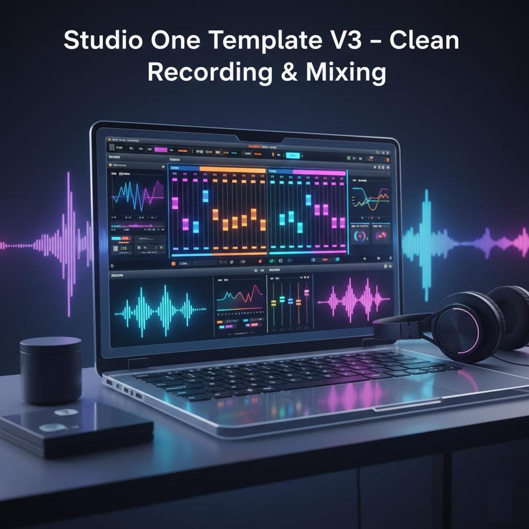 Studio One Template V3 – Recording & Mixing With Noise Removal (stock Plugins Only) - Etsy