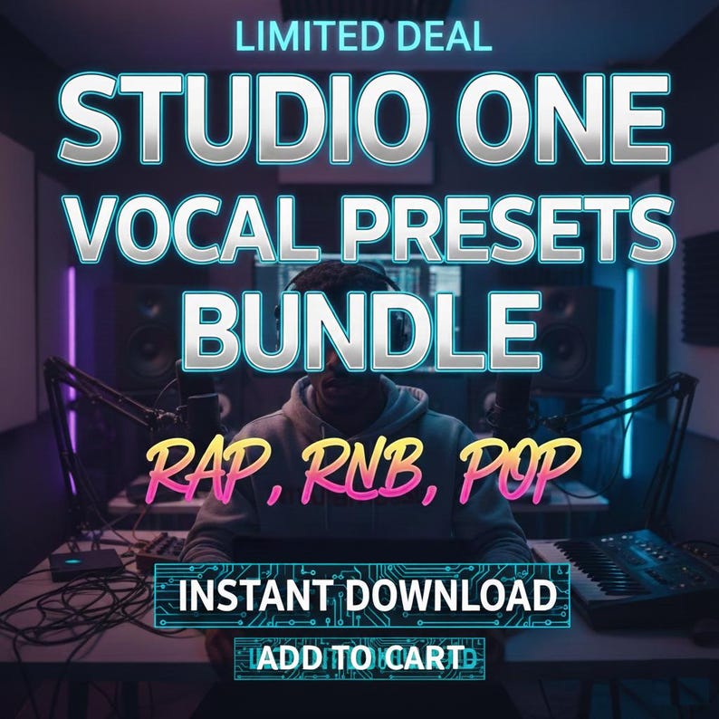 Studio One Vocal Presets Bundle | Rap, R&B, Pop FX Chains + Recording ...