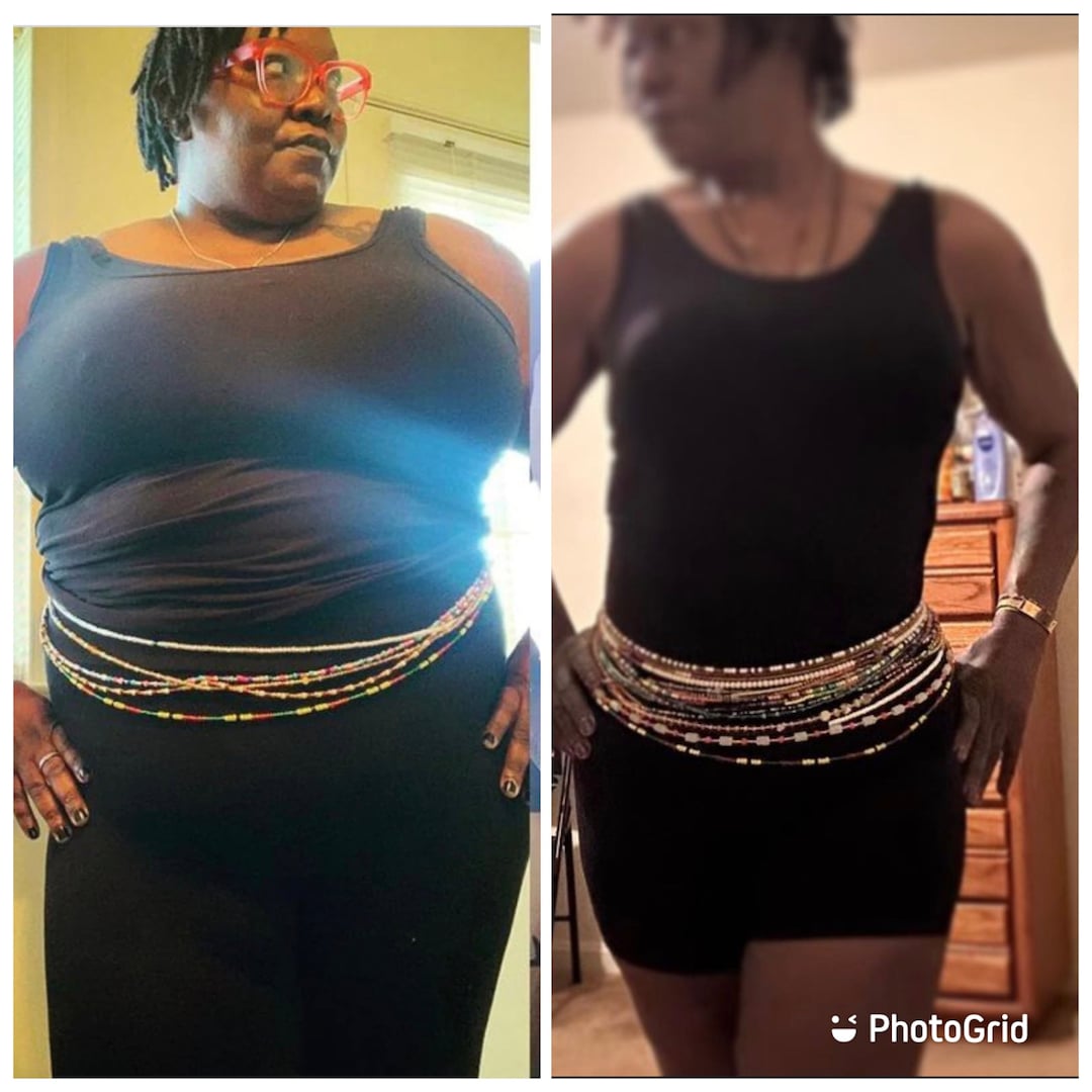 Waist Beads for Weight Loss - African Waist Bead Tie on - Earth Tone ...