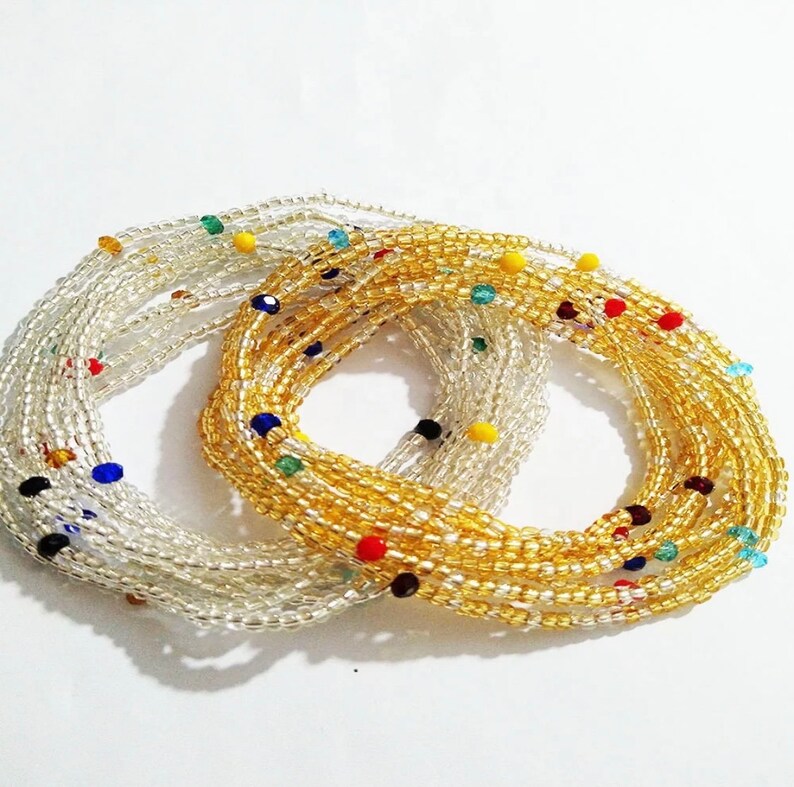 Waist Beads Set Crystal Waist Beads Gold Waist Beads With - Etsy
