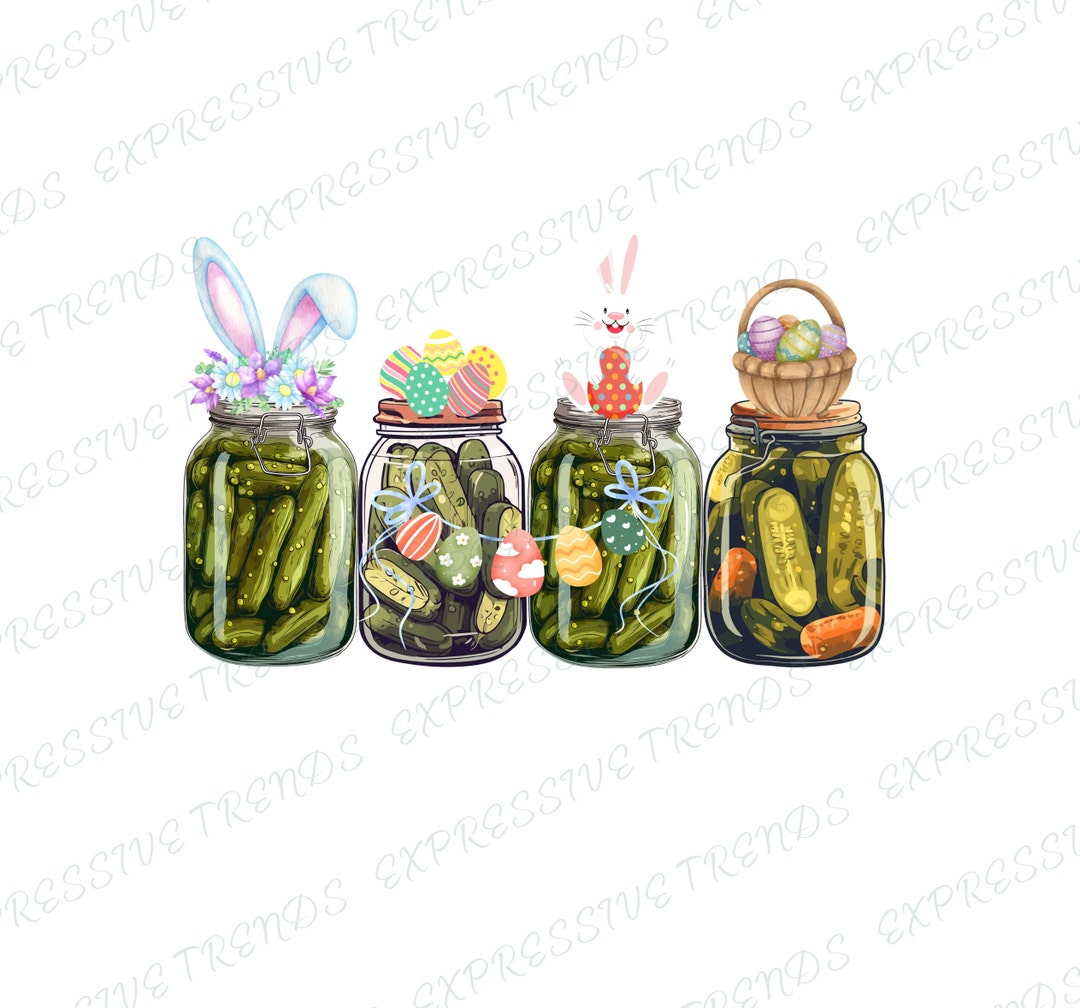 Easter Pickle PNG Sublimation, Easter Pickle PNG, Easter Bunny Png ...