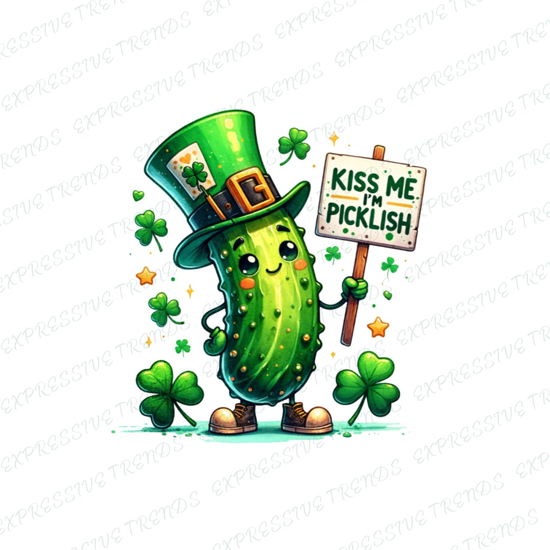 St. Patrick's Day Pickle PNG Sublimation,st Patricks Day Pickle Png ...