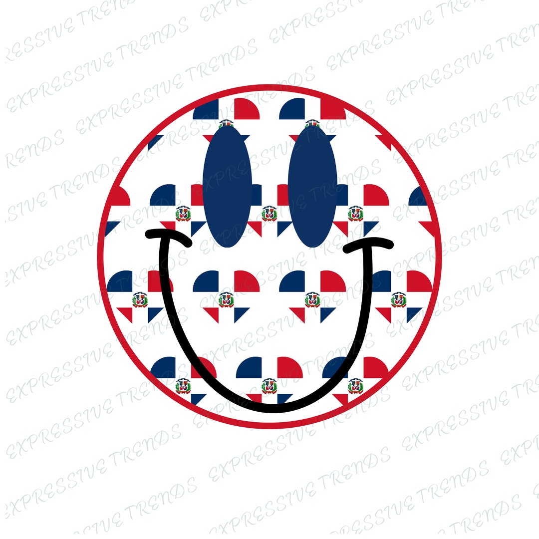 Smiley Dominican Png , Smiley Face Png ,patriotic Png,smiley Face ...