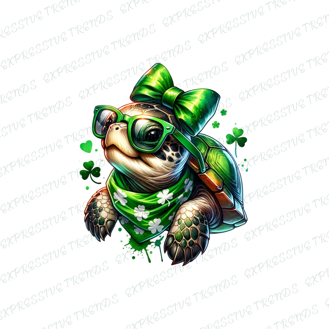St. Patrick's Day Sea Turtle PNG Clipart,st Patricks Day Lucky Shamrock ...