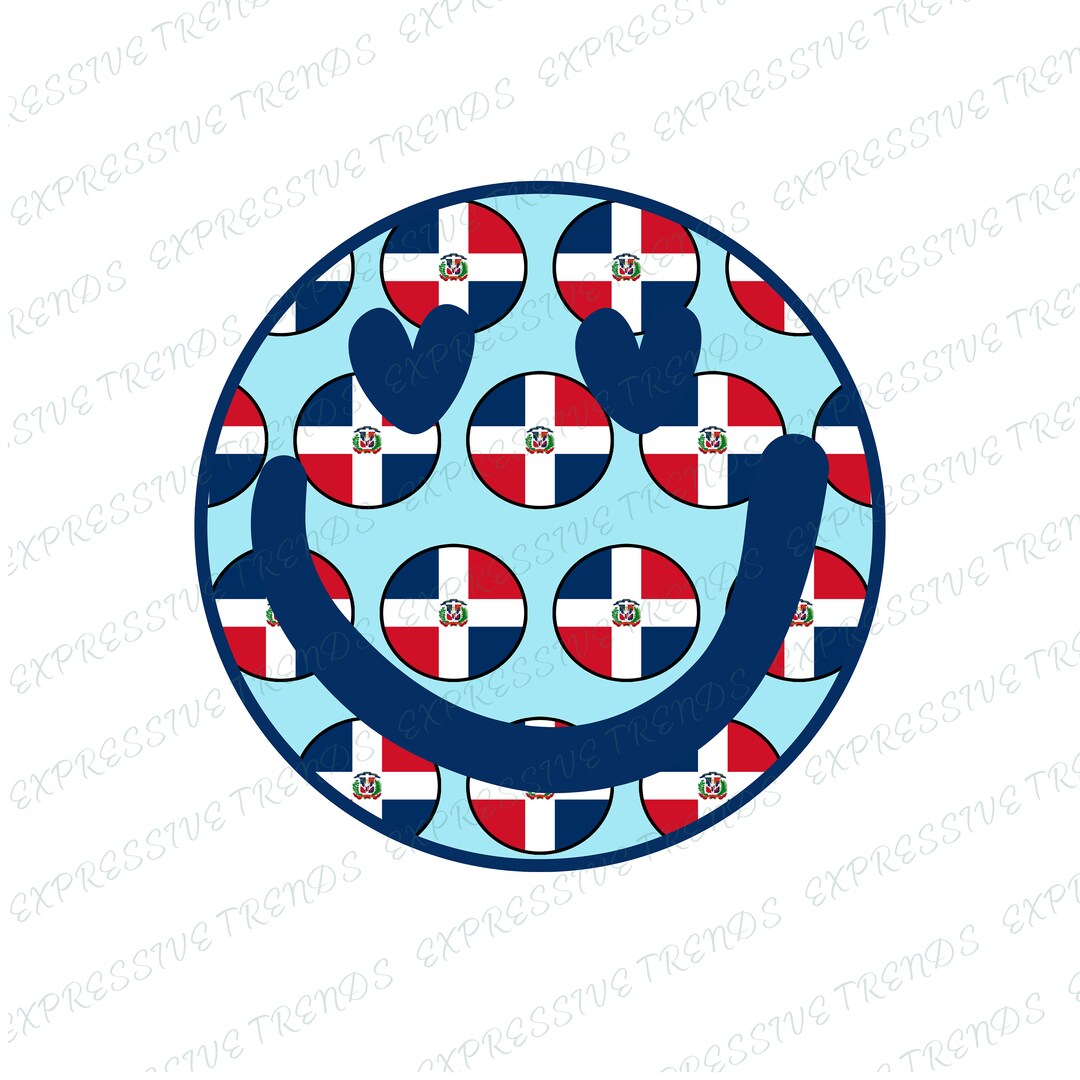 Smiley Dominican Png , Smiley Face Png ,patriotic Png,smiley Face ...