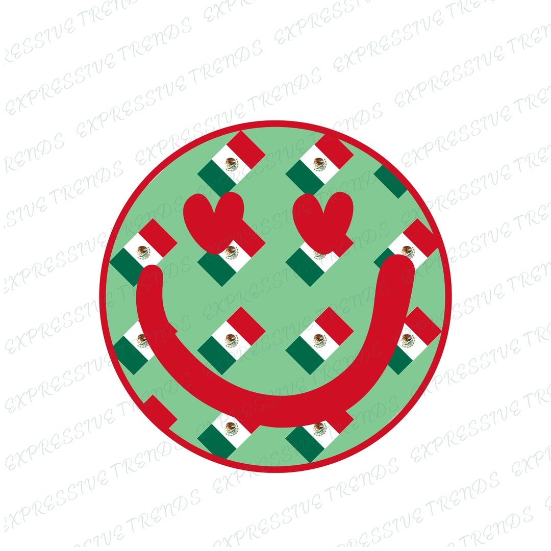 Smiley Mexico Png , Smiley Face Png ,patriotic Png,smiley Face Design ...