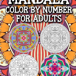 Mandala Color by Number Coloring Book /50 Awesome Designs for Teens ...