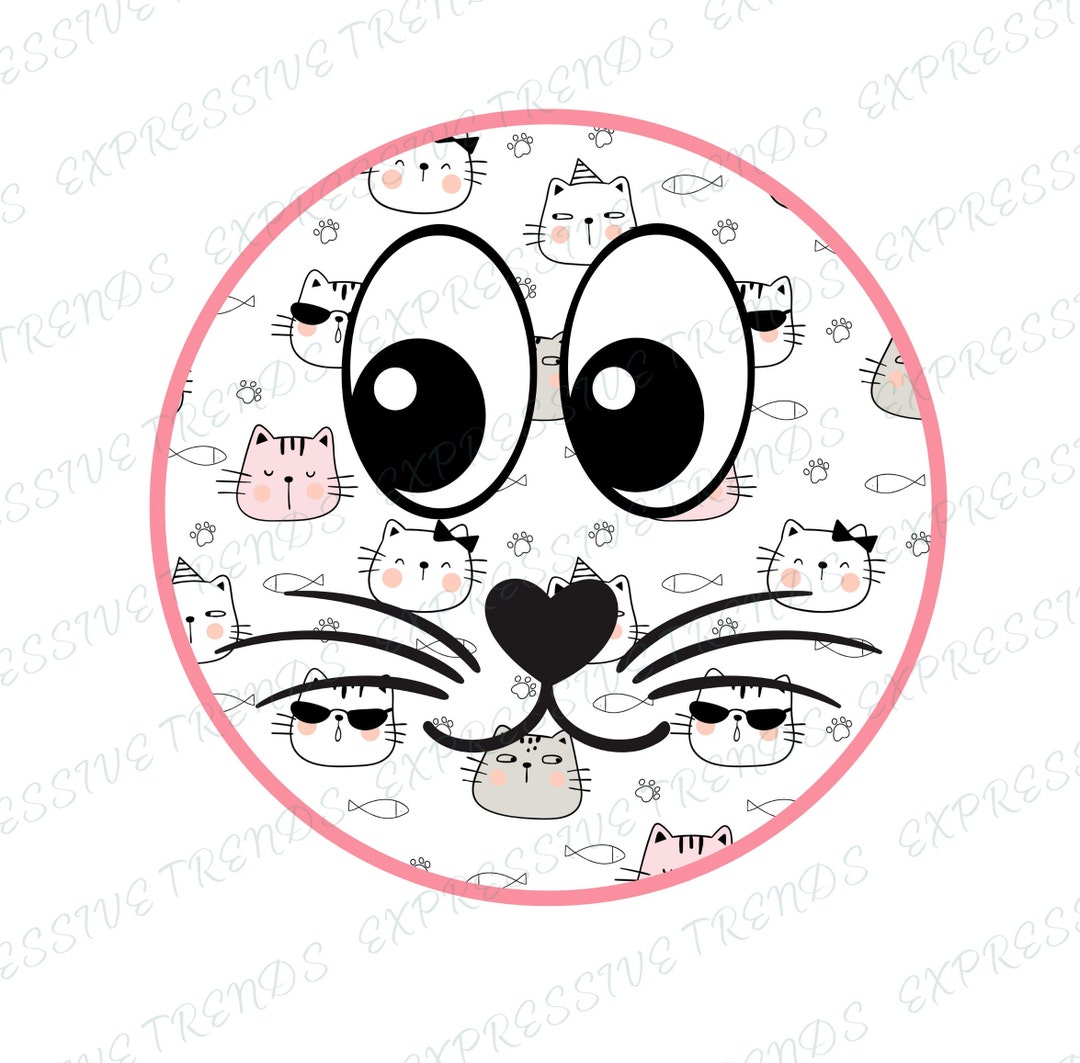 Smiley Kitten Png ,cat Smiley Face Png , Kitty Png,cat Lover Png,smiley ...