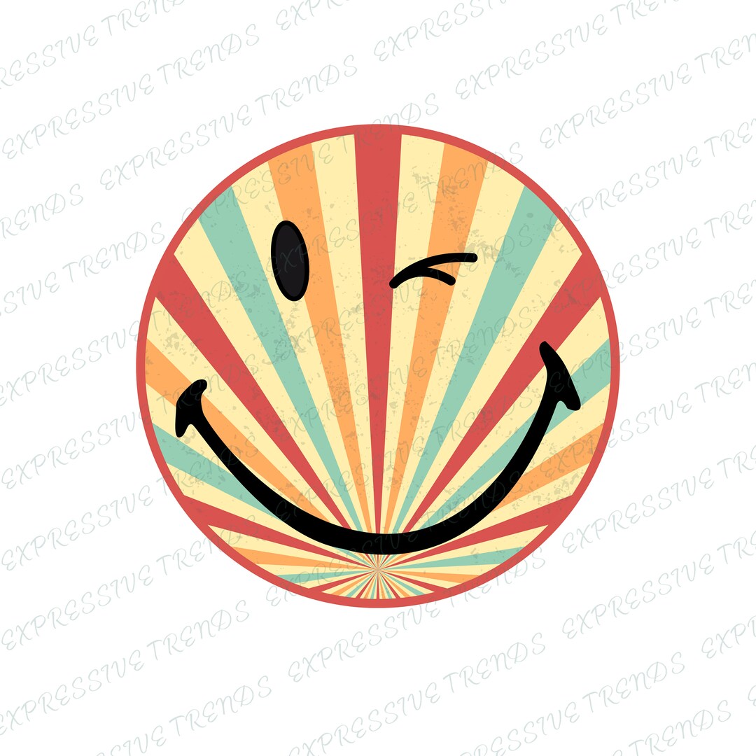 Smile Retro Groovy Png ,smiley Faces Png ,groovy Happy Faces Png,smiley ...