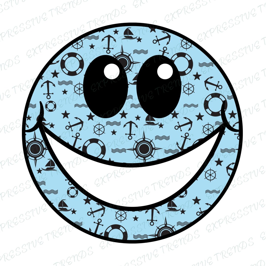 Smile Nautical Png ,sailing Png , Cruise Png,groovy Summer Happy Face ...