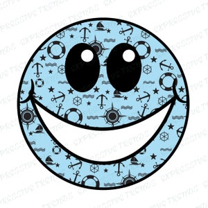 Smile Nautical Png ,sailing Png , Cruise Png,groovy Summer Happy Face ...