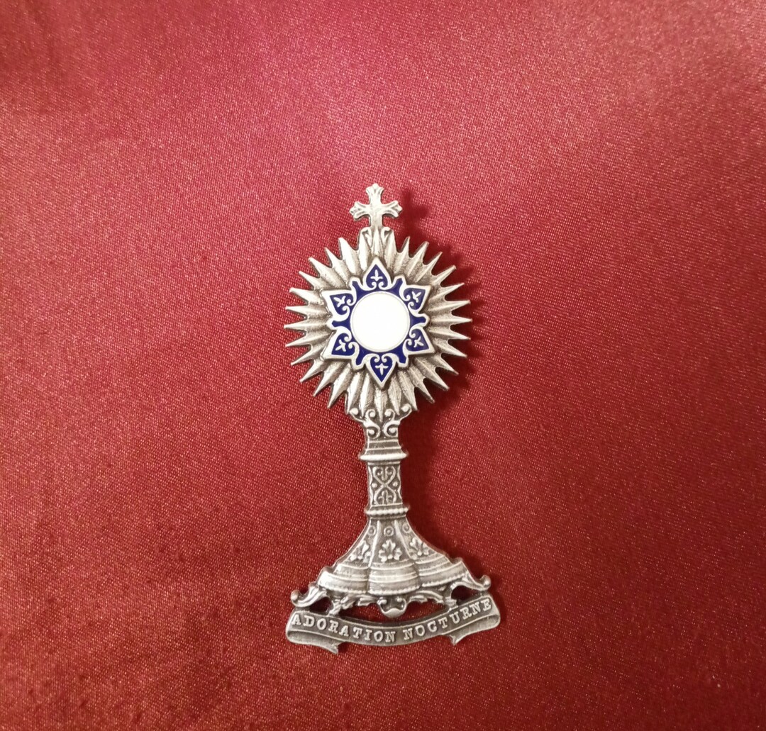 Silver Italian Monstrance Pendant - Etsy