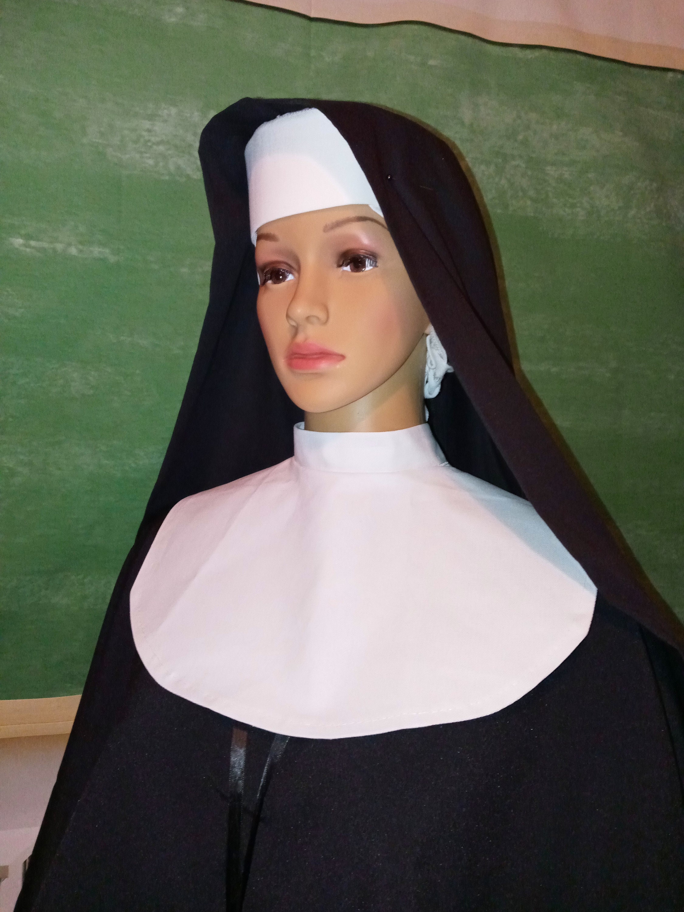 Nun Full Habit Veil Set With Shoulder Cape and Tunic - Etsy