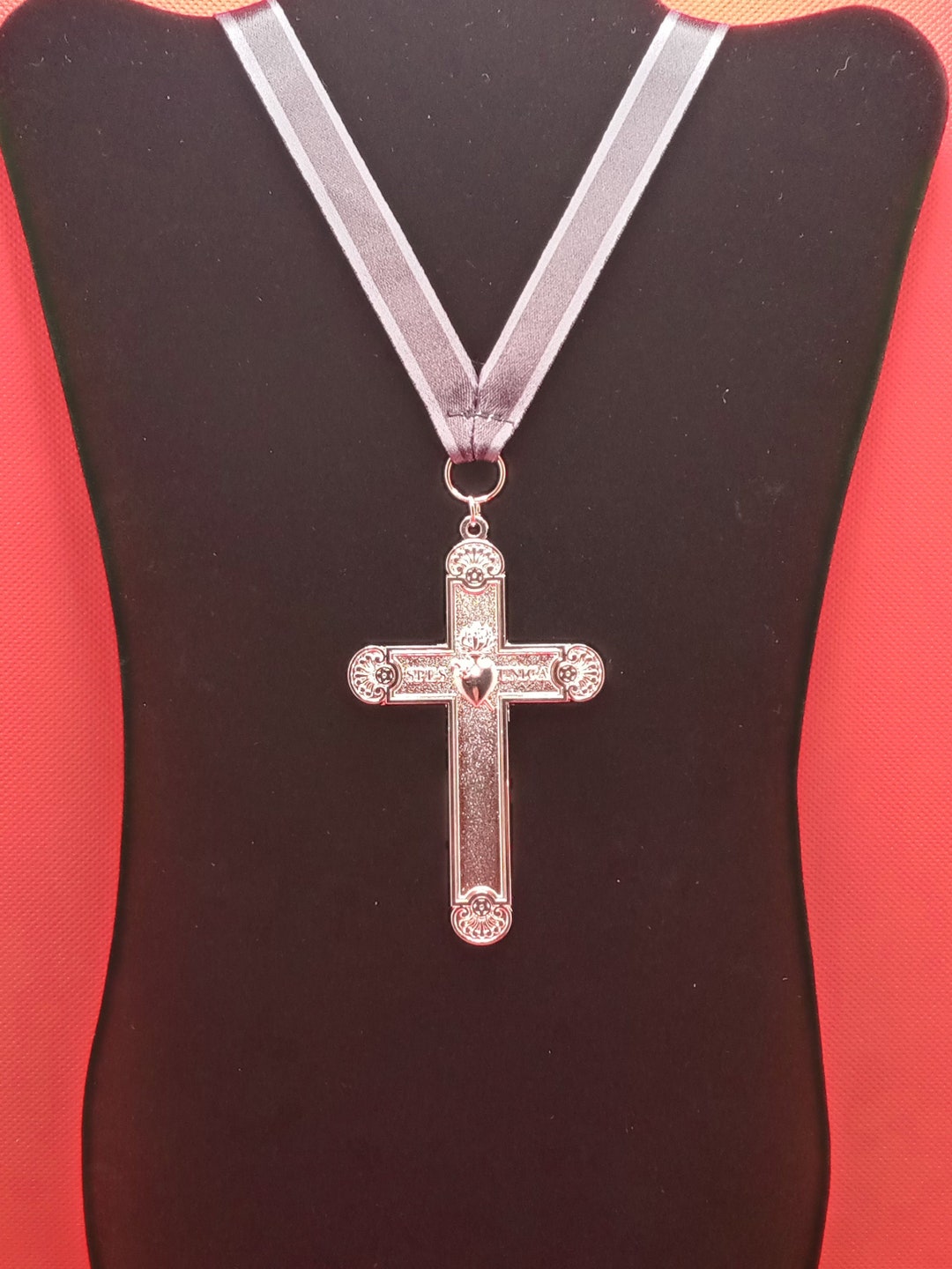 Sacred Heart Cross - Etsy