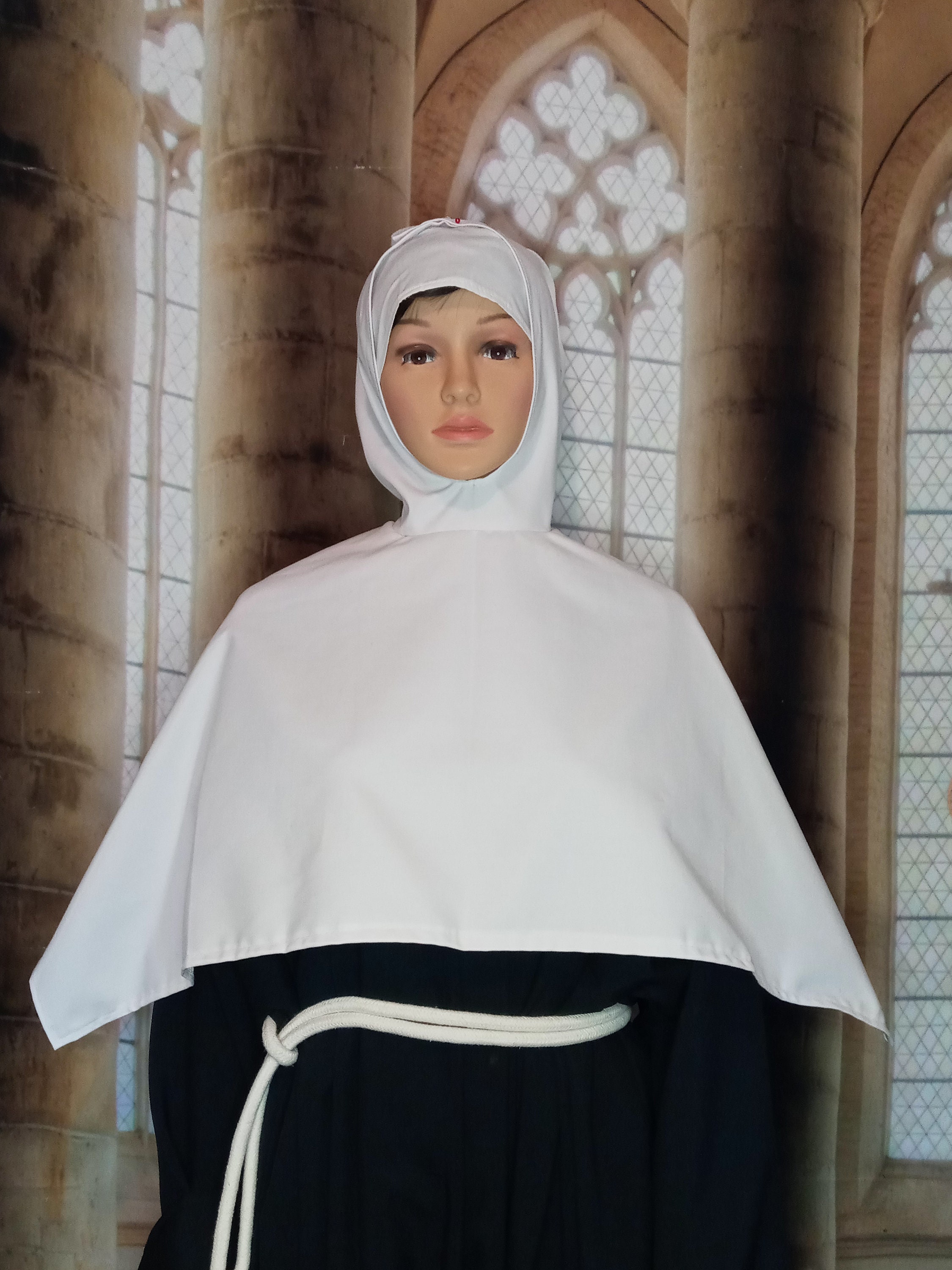 Nun's White Veil Set (veil Set Only) - Etsy