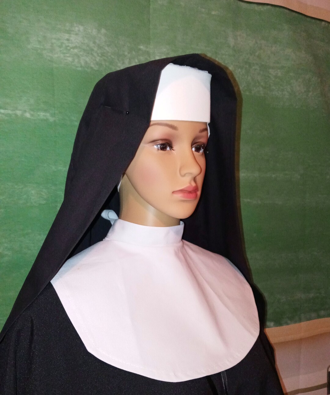 Nun Full Habit Veil Set With Shoulder Cape and Tunic - Etsy