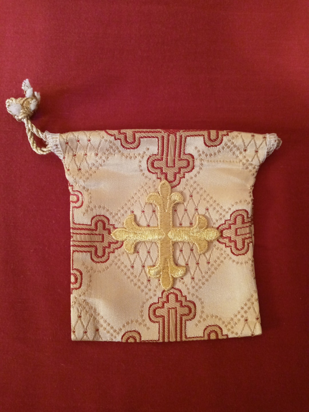 Gold Greek Orthodox Communion Bag - Etsy