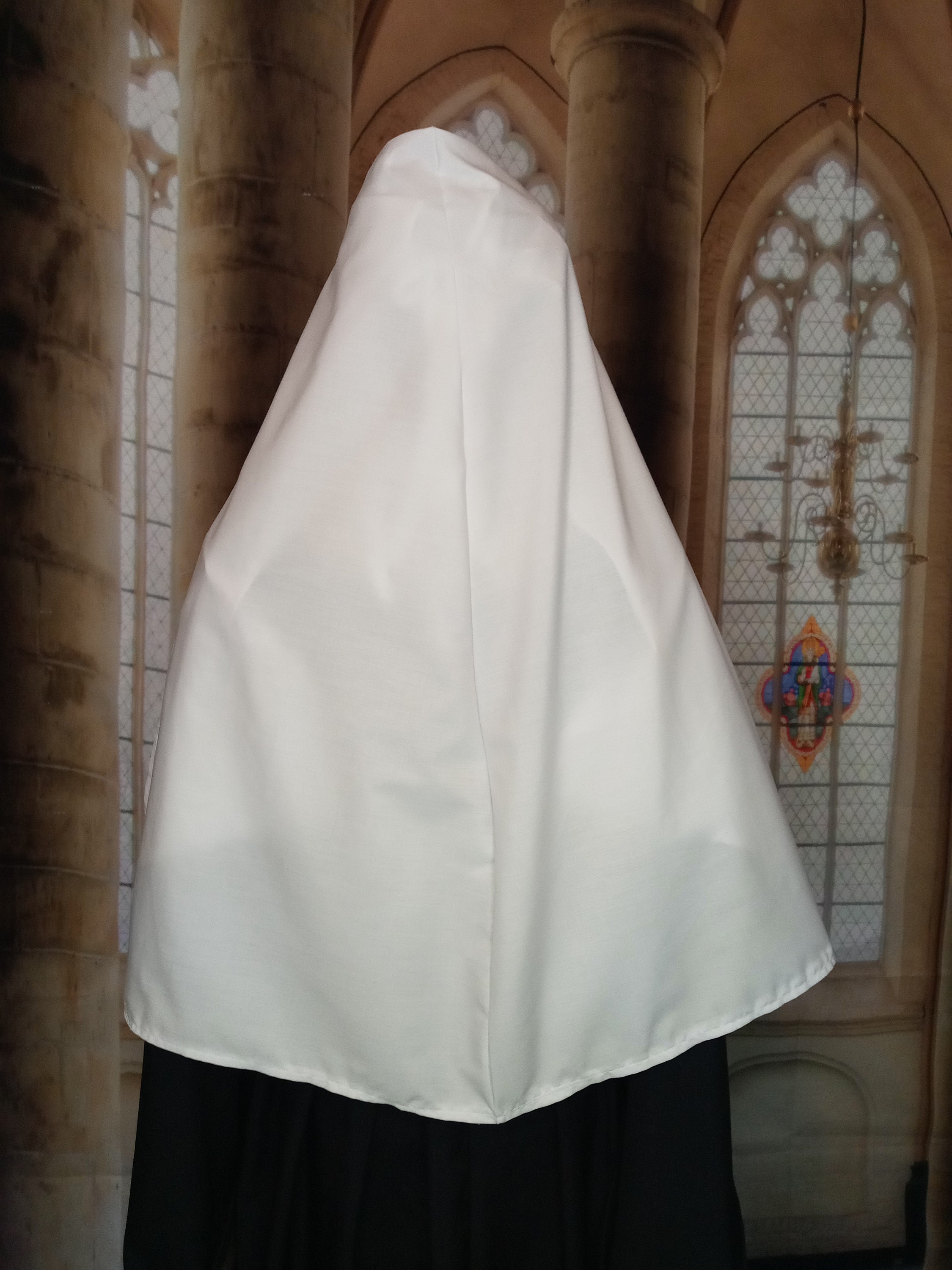 Nun's White Veil Set (veil Set Only) - Etsy