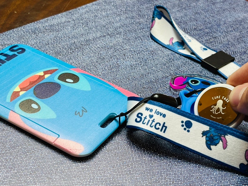 Stitcheroo Airtag Lanyard for Kids. Stitch | Etsy