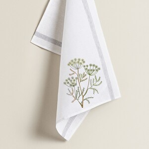 Yarrow Flower Machine Embroidery Wild Flowers Floral Botanical Garden ...