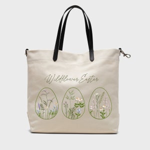 3 Easter Wildflower Egg Machine Embroidery Designs, Spring Flower Eggs ...