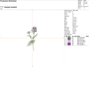 6 Medicinal Plants Machine Embroidery Design, Nettle Milk Thistle ...