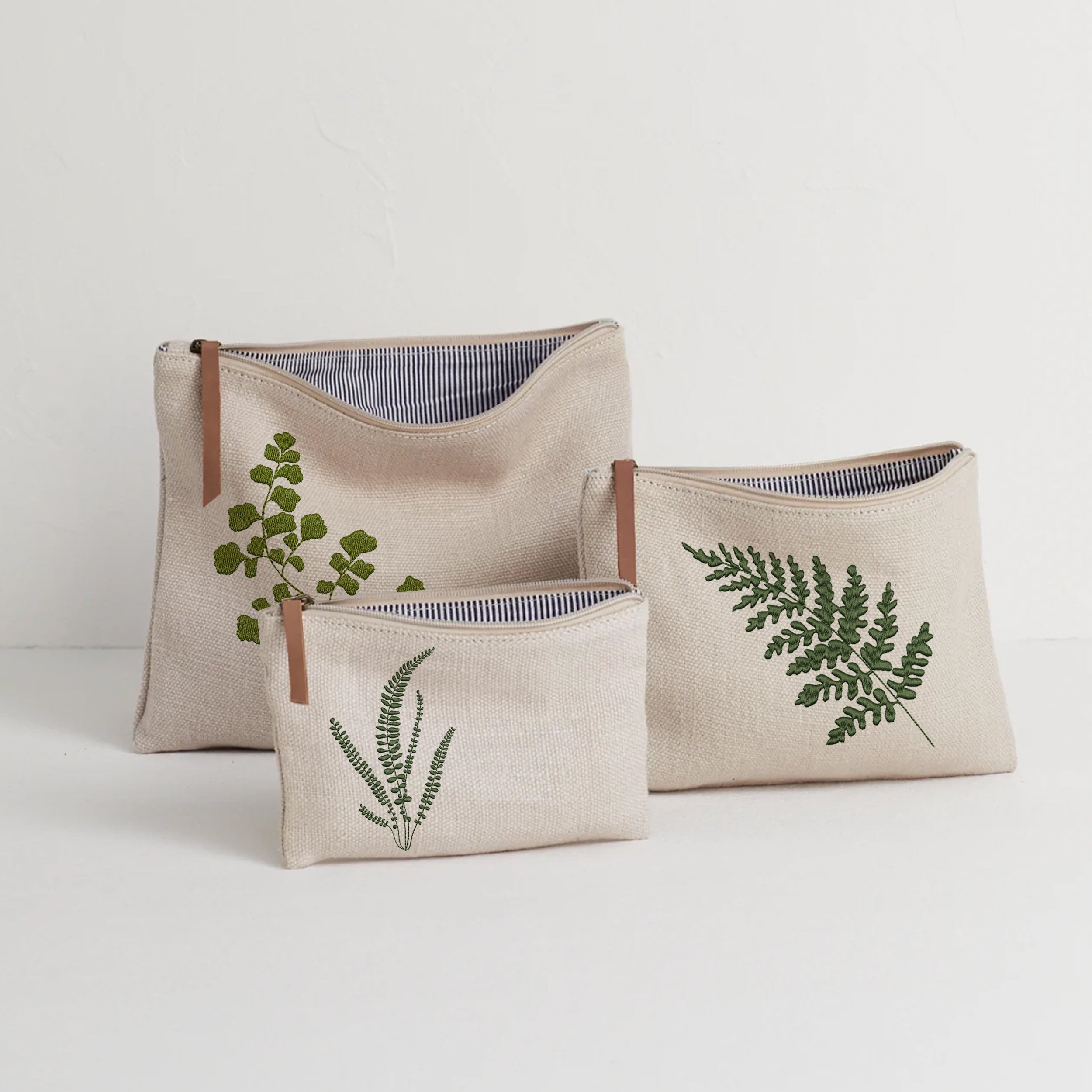 Forest Fern Machine Embroidery Design Bundle, 12 Ferns, Botanical ...