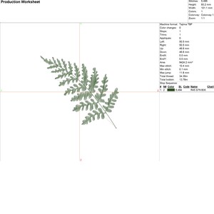 Forest Fern Machine Embroidery Design Bundle, 12 Ferns, Botanical ...