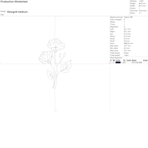 24 Birth Flowers Machine Embroidery Design Bundle, Birth Flower ...