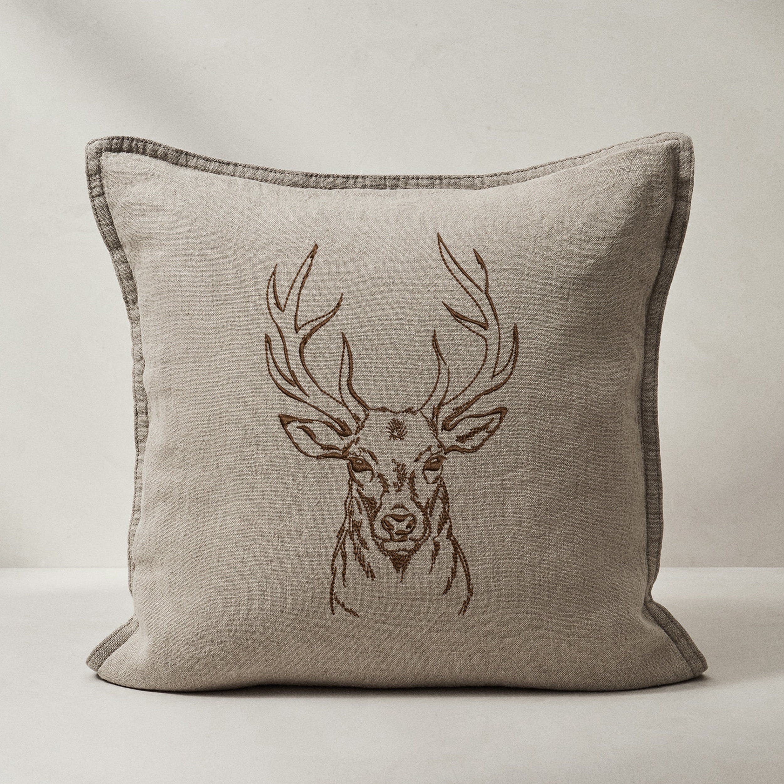 Deer Stag Machine Embroidery Design, Floral Farm Animal Instant ...