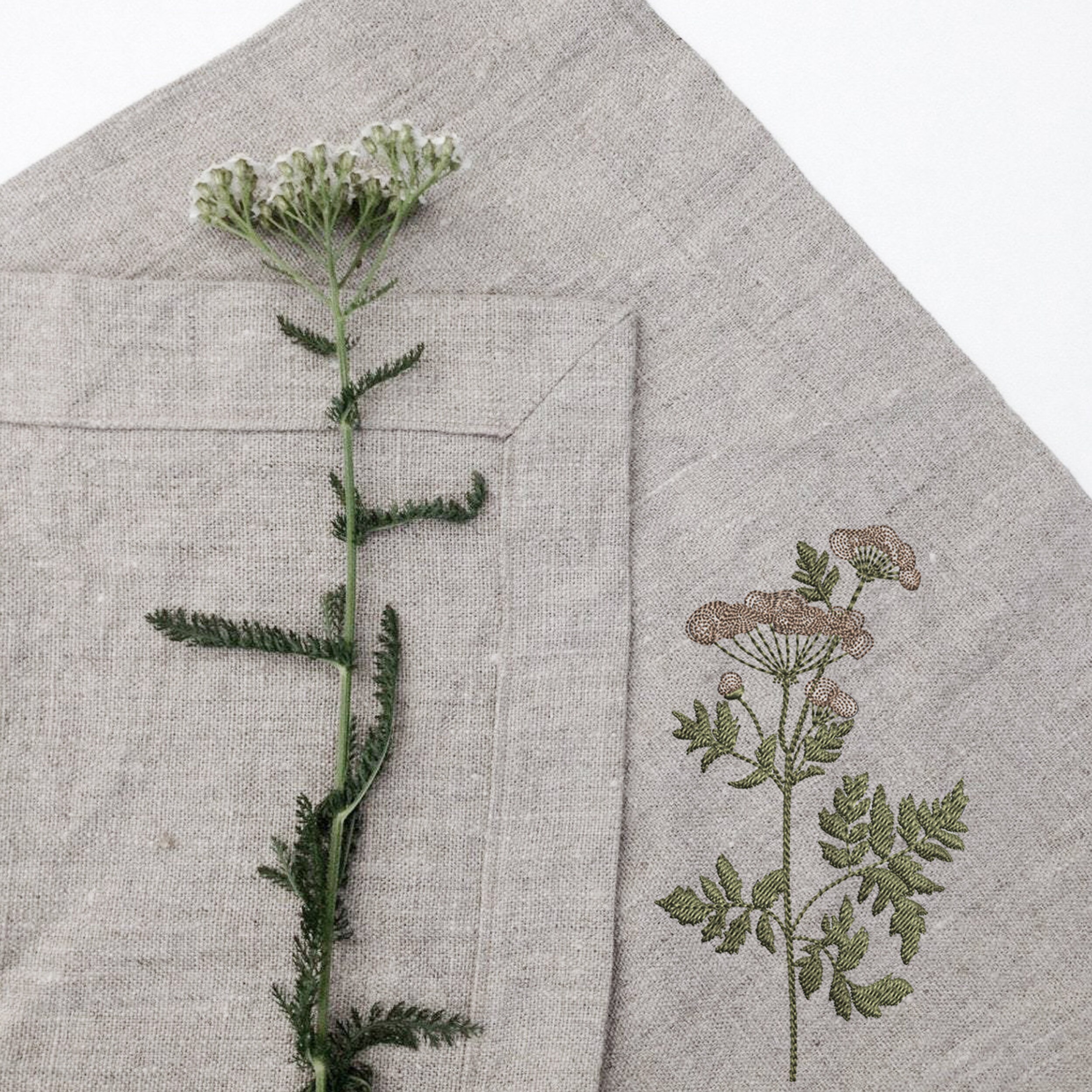 Fern and Flowers Machine Embroidery Floral Botanical Grass - Etsy UK