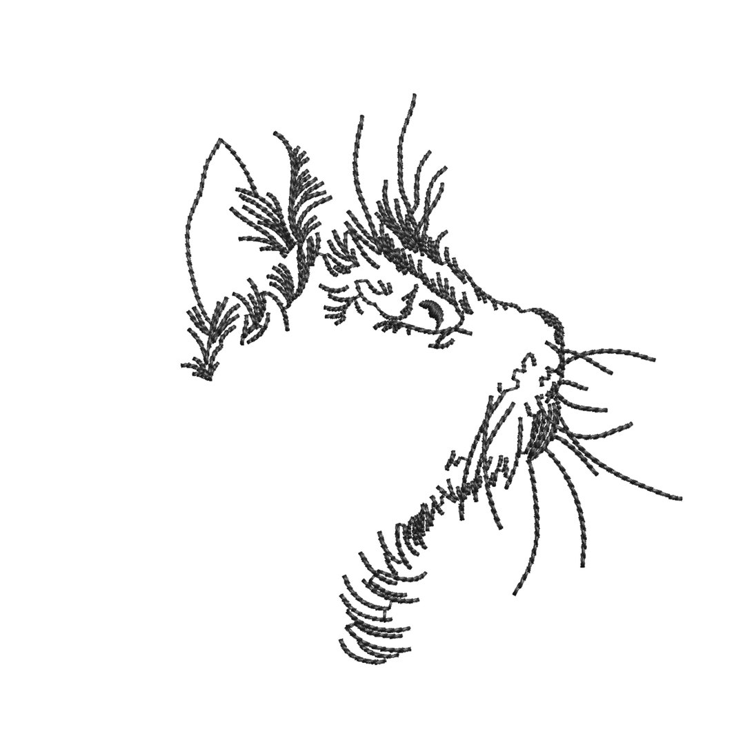 Cat Machine Embroidery Design, Kitten Animal Instant Download ZIP- 3 ...