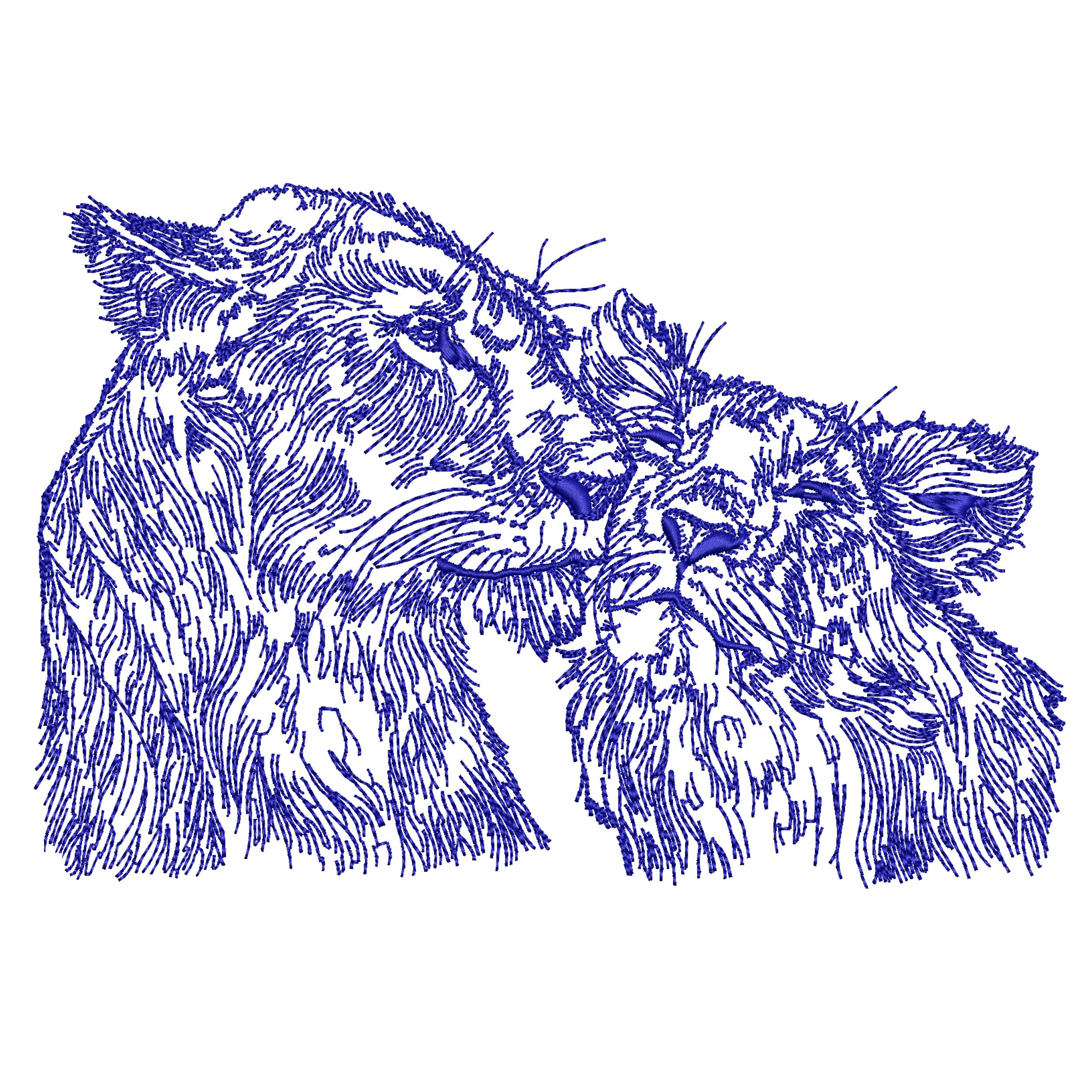 Tigers Machine Embroidery Design, Safari Wild Tiger Animal Instant ...