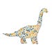 Flower Brontosaurus Dinosaur Machine Embroidery Design, Baby Floral ...