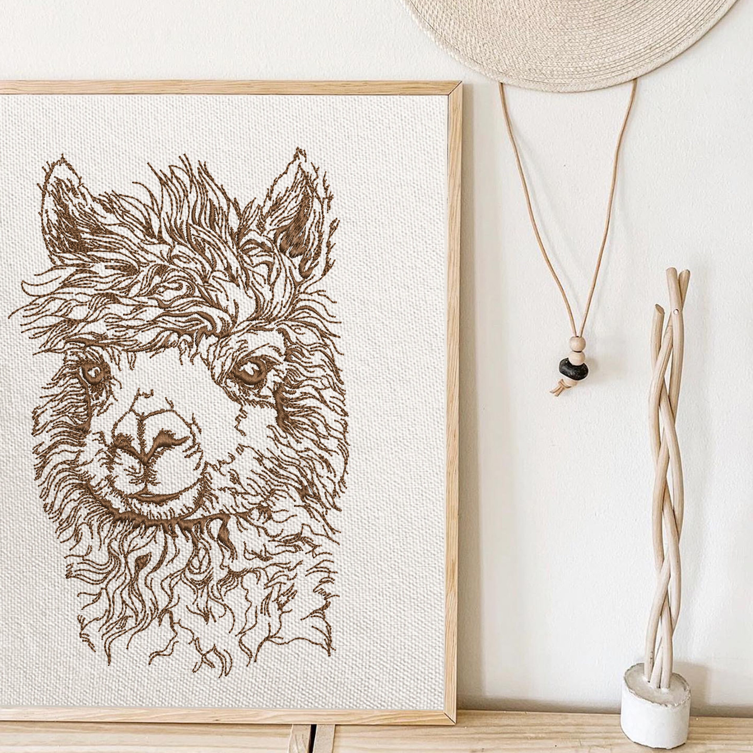 Alpaca Llama Machine Embroidery Design Farm Animal Instant - Etsy