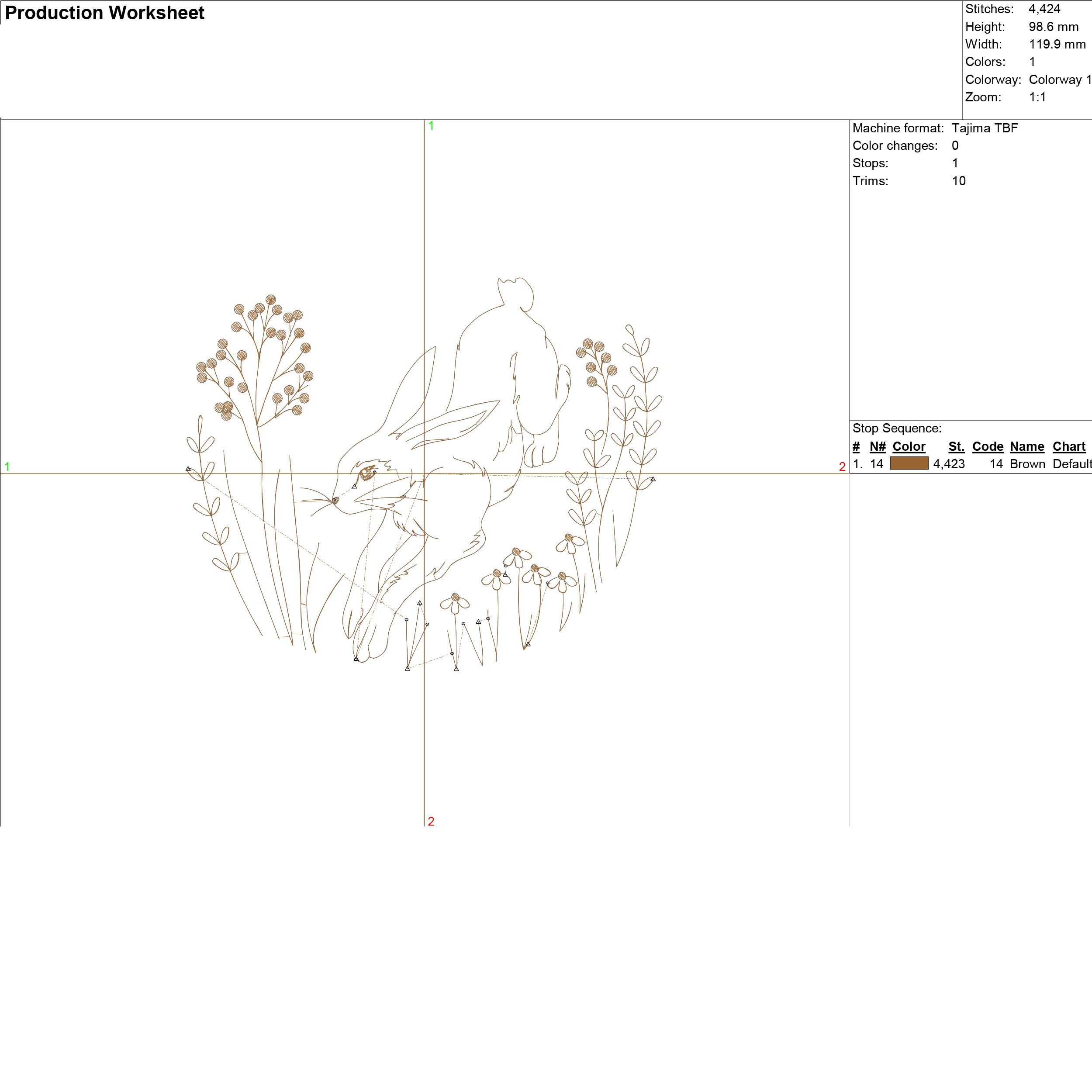 Forest Hare Machine Embroidery Design, Floral Easter Bunny Instant ...