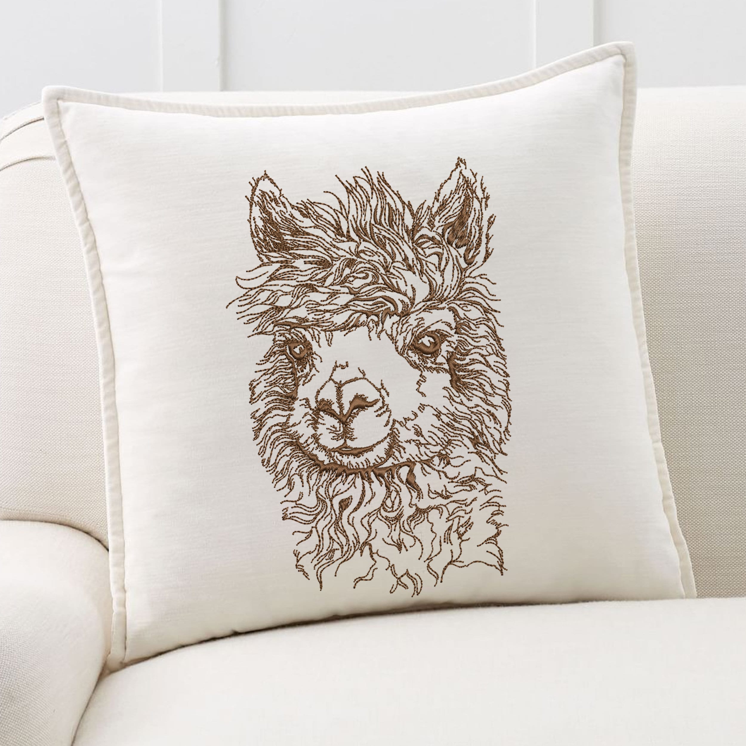 Alpaca Llama Machine Embroidery Design Farm Animal Instant - Etsy